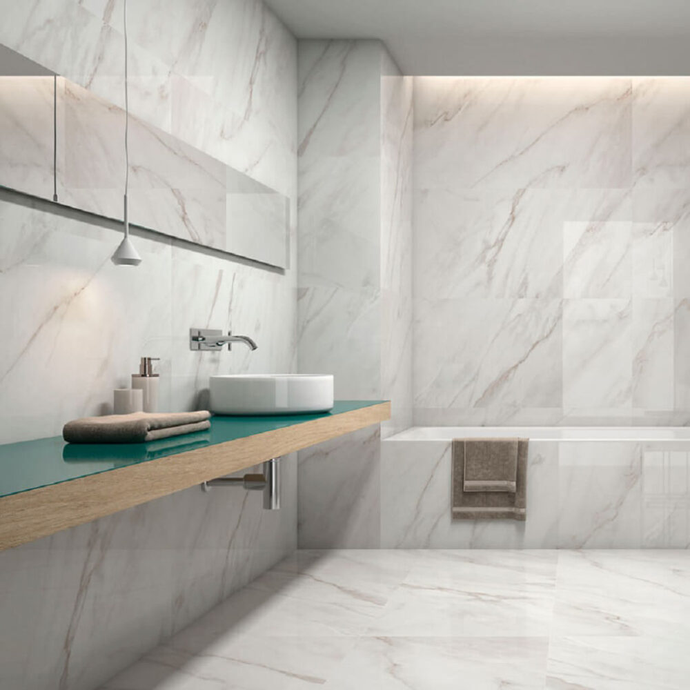 Porcelanato Rectificado Calacatta Blanco – ExpoCerámica